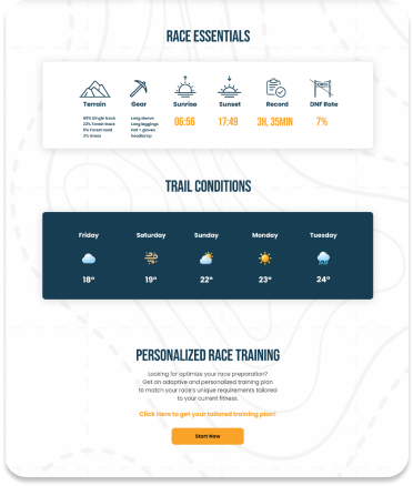 RacePace: Personalized Racing Plans for Endurance Athletes